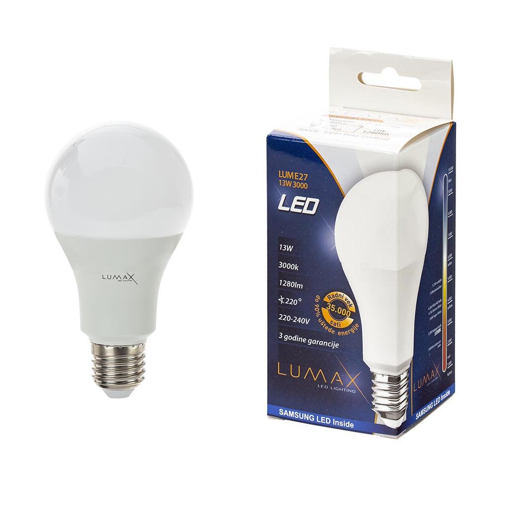 Sijalica led Lumax E27 13W 4000K 1280lm | Sijalice | Microcer veleprodaja